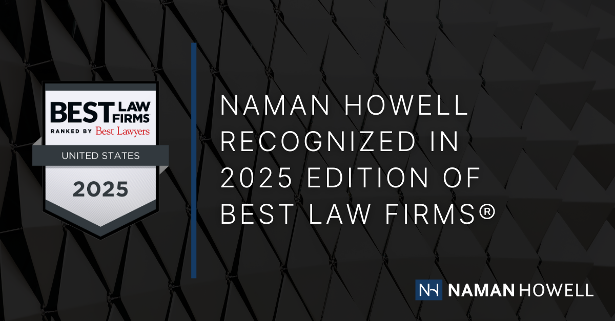 Naman Howell Recognized in 2025 Edition of Best Law Firms®